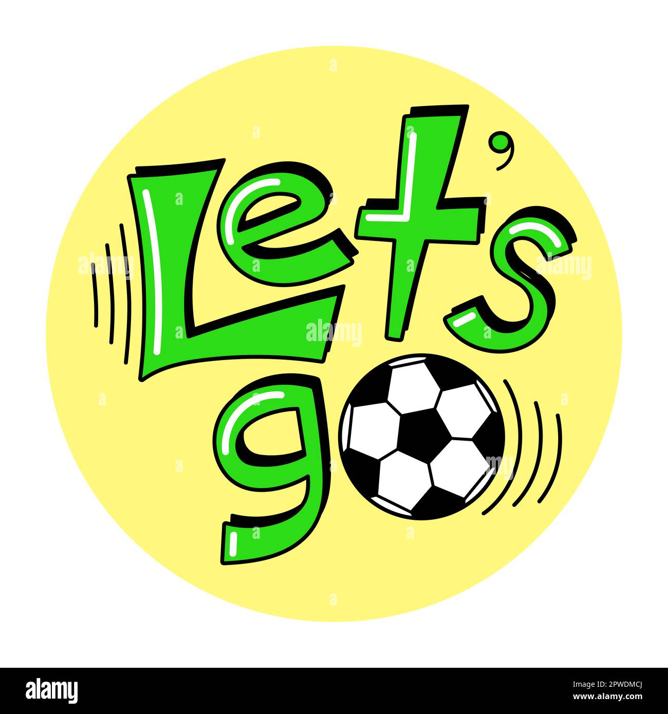 Let's go. t shirt design with original multicolor text . cute ...