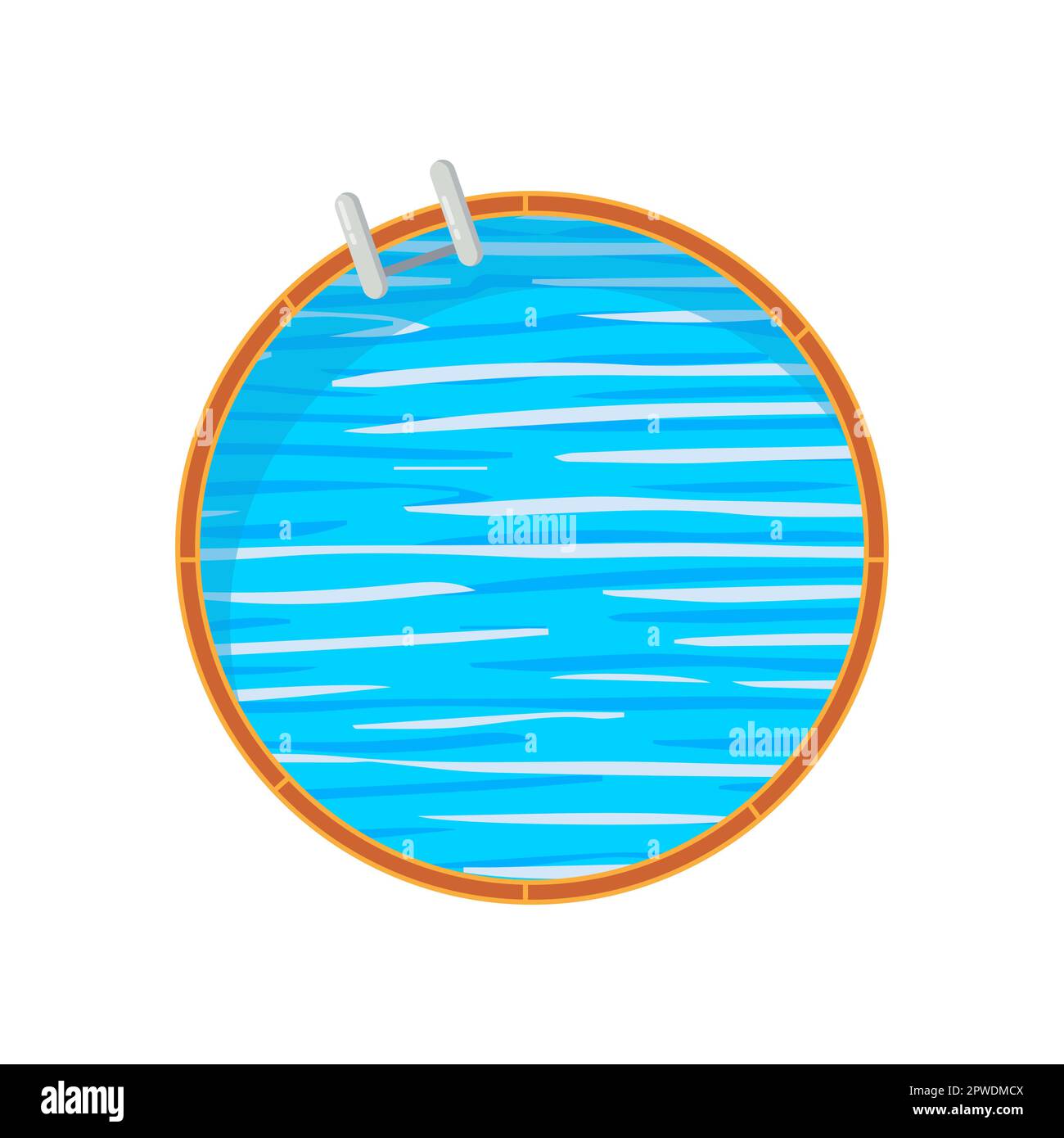 Round swimming pool vector illustration Stock Vector Image & Art - Alamy