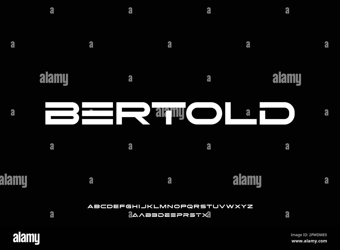 Bold extended futuristic font with alternate Stock Vector Image & Art ...