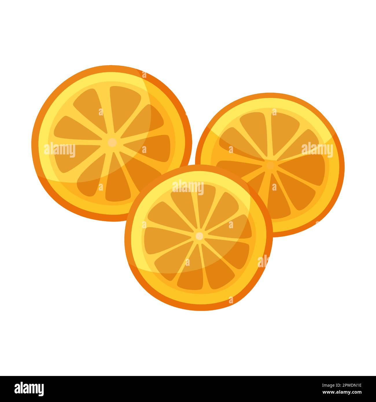 dried juicy orange fruit cartoon illustration. Dried Tropical fruit ...