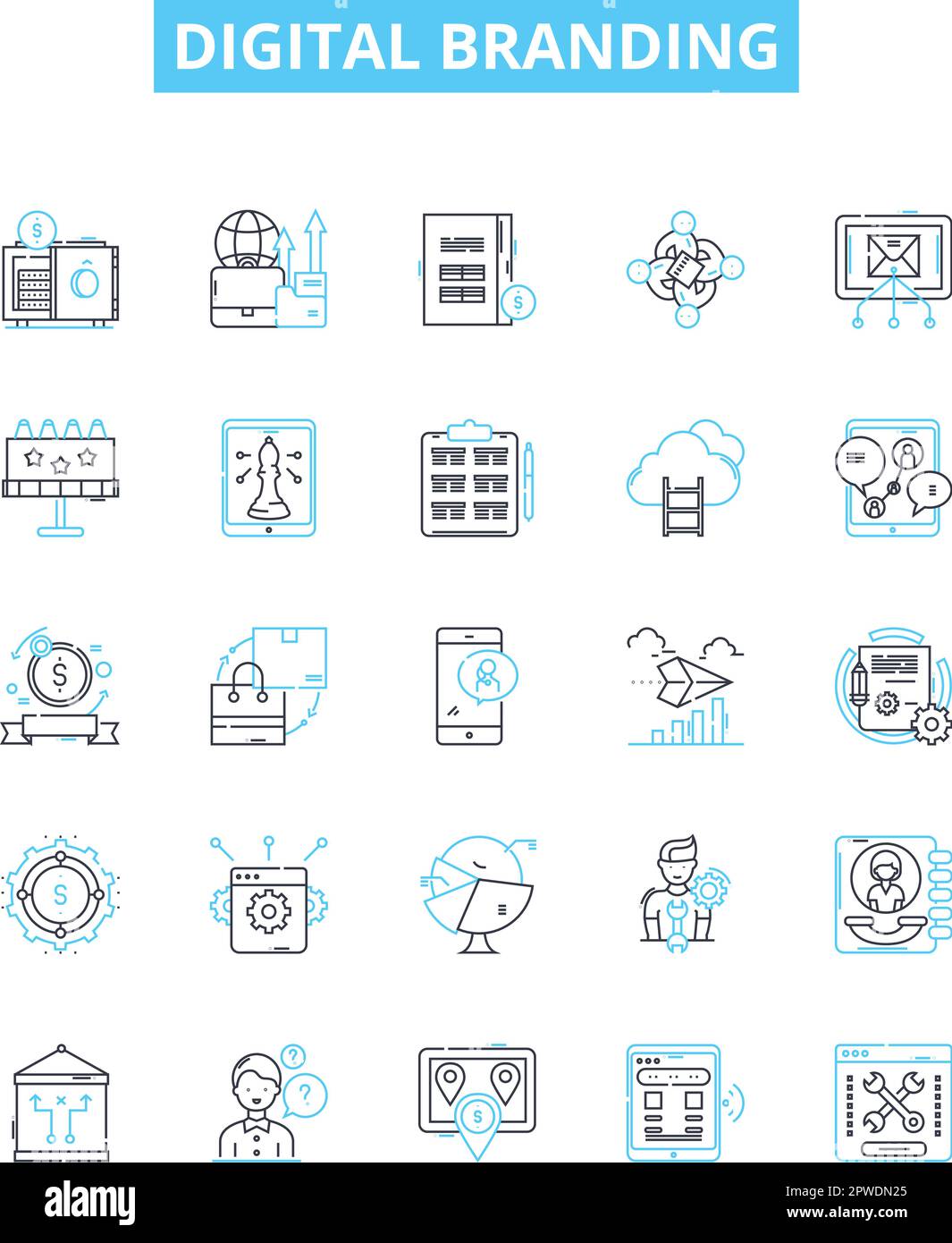 Digital platform visuals Stock Vector Images - Alamy