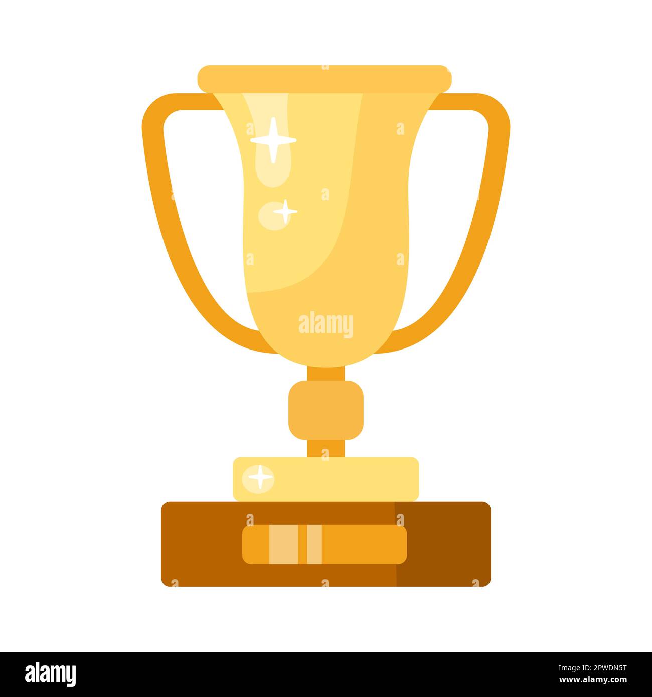 Golden tall cup flat vector illustration Stock Vector Image & Art - Alamy