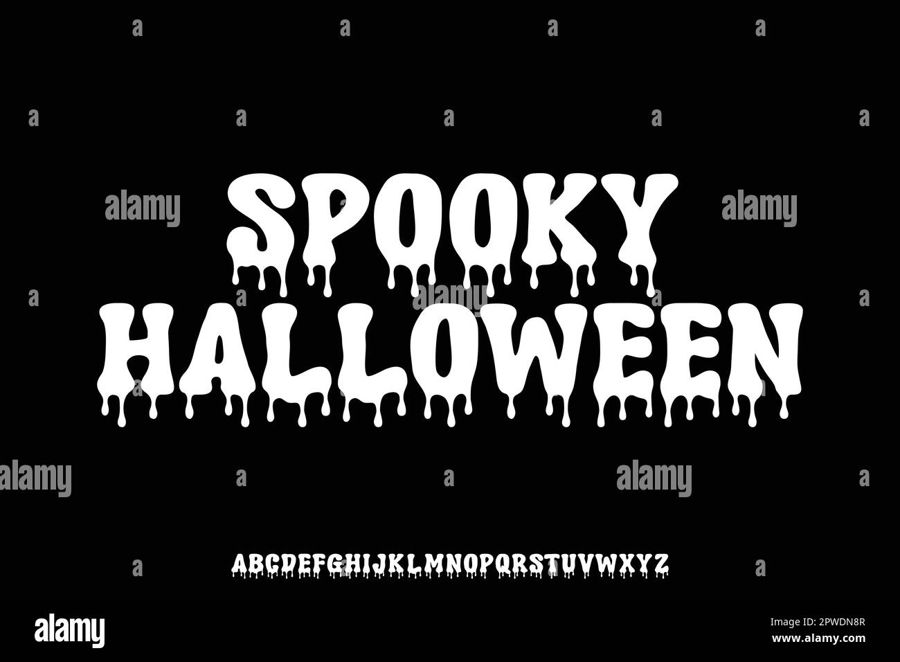 Unique halloween font vector with blood Stock Vector Image & Art - Alamy
