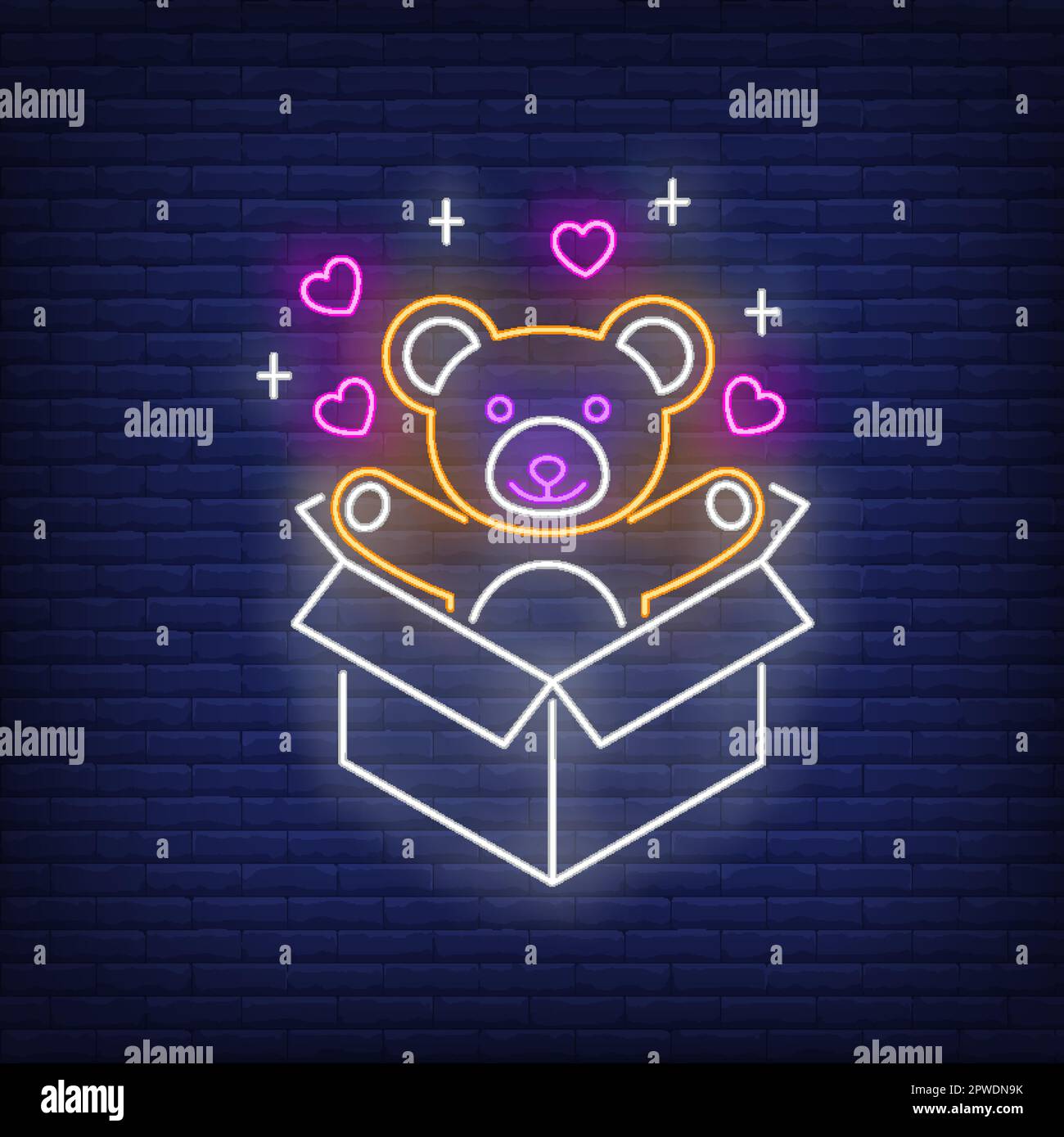 Bear box sign Stock Vector Images - Alamy