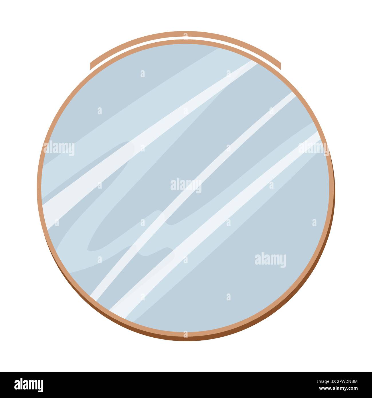 mirror for home bathroom. Vector illustration of decoration and toilet ...