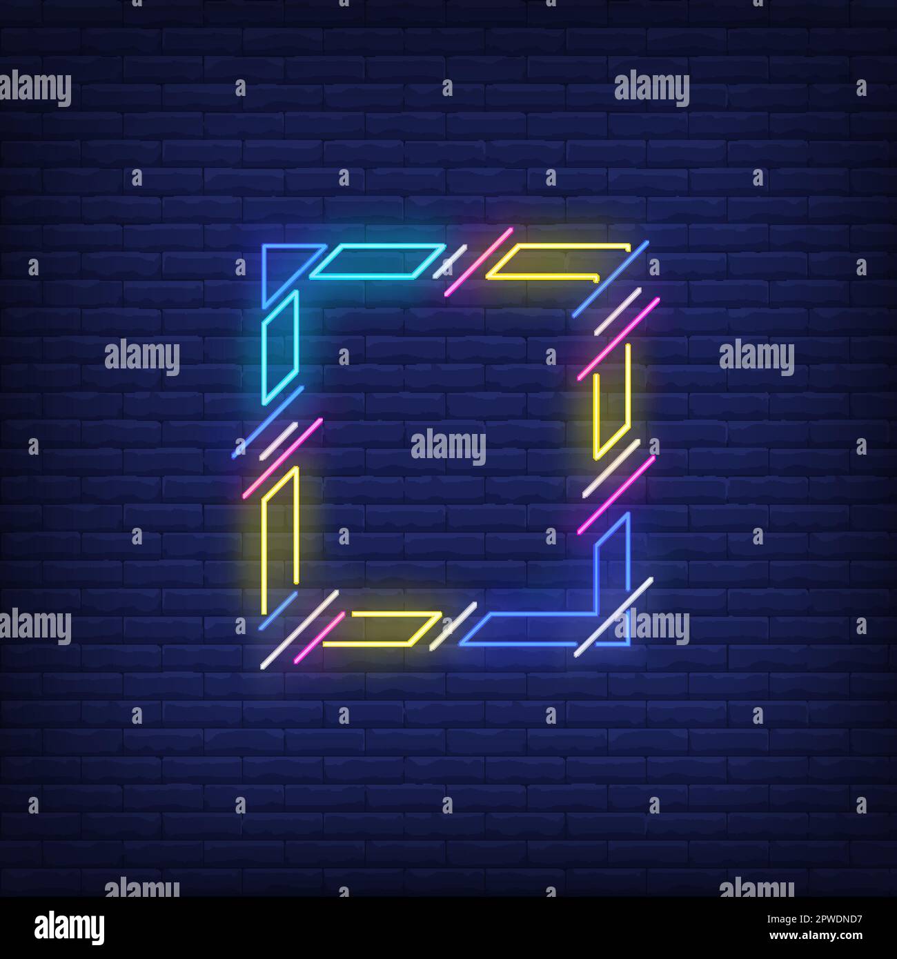 Beautiful realistic neon sign Stock Vector Images - Alamy