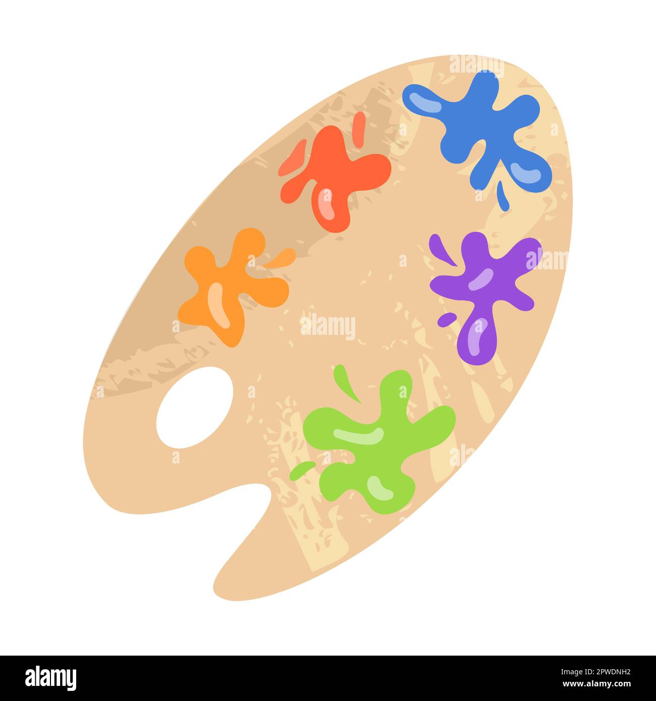 Artist palette line drawing hi-res stock photography and images - Alamy