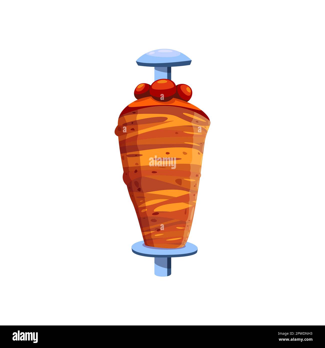 Colorful doner kebab cartoon illustration Stock Vector Image & Art - Alamy