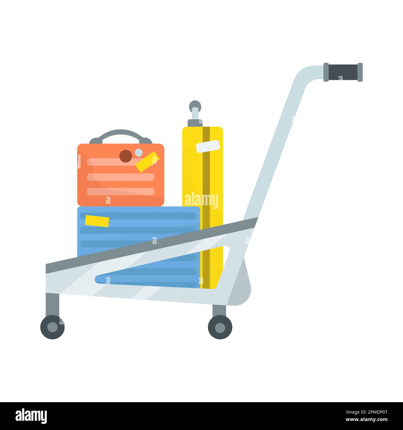 Airport and wheeled case and trip hi-res stock photography and images ...