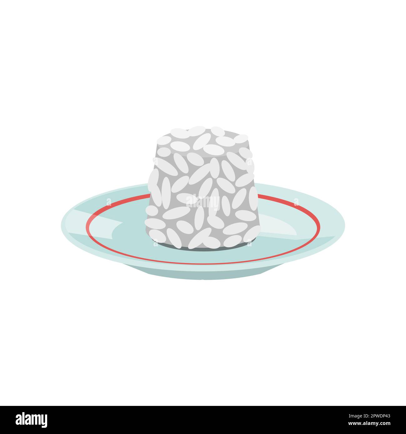 Shaped rice cartoon illustration Stock Vector Image & Art - Alamy