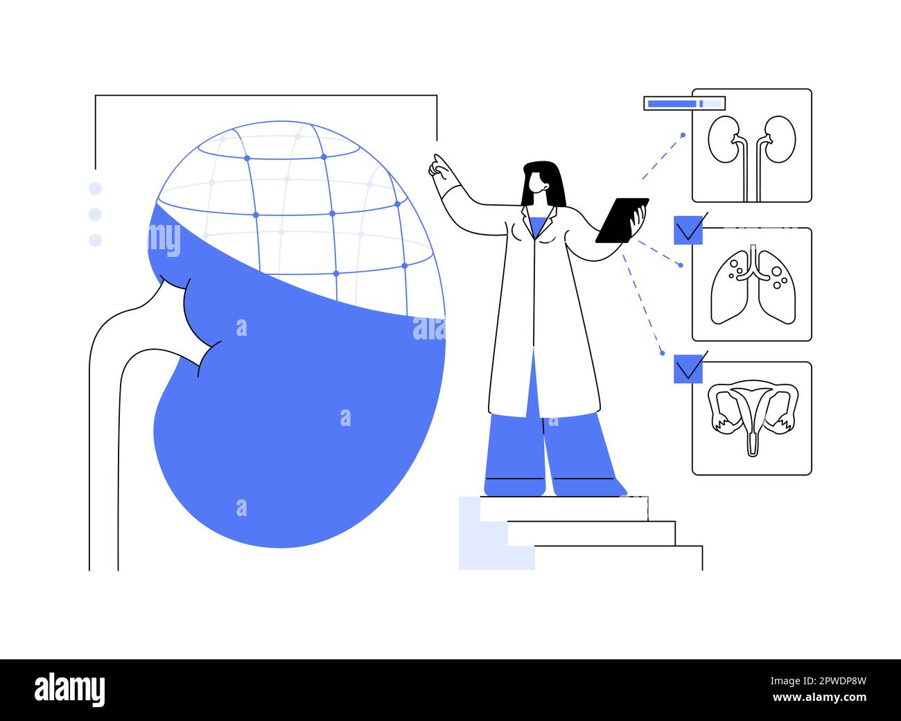 AI use in healthcare abstract concept vector illustration Stock Vector ...