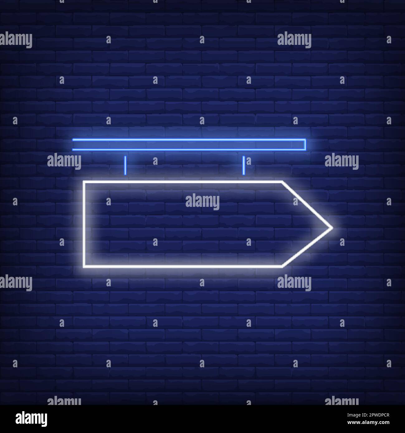 Outdoor pointer neon sign Stock Vector Image & Art - Alamy