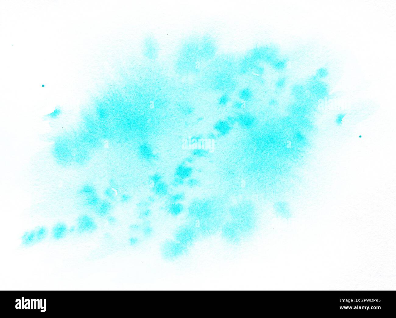 hand draw watercolor splashes, colorfull brush stain, painted stroke ...