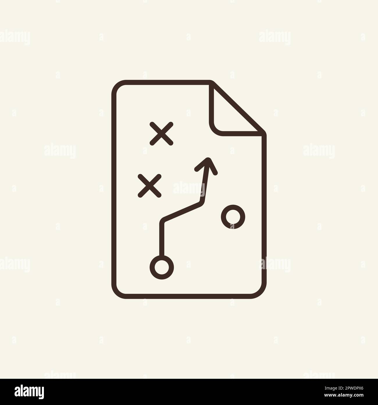 Strategic sheet line icon Stock Vector Image & Art - Alamy