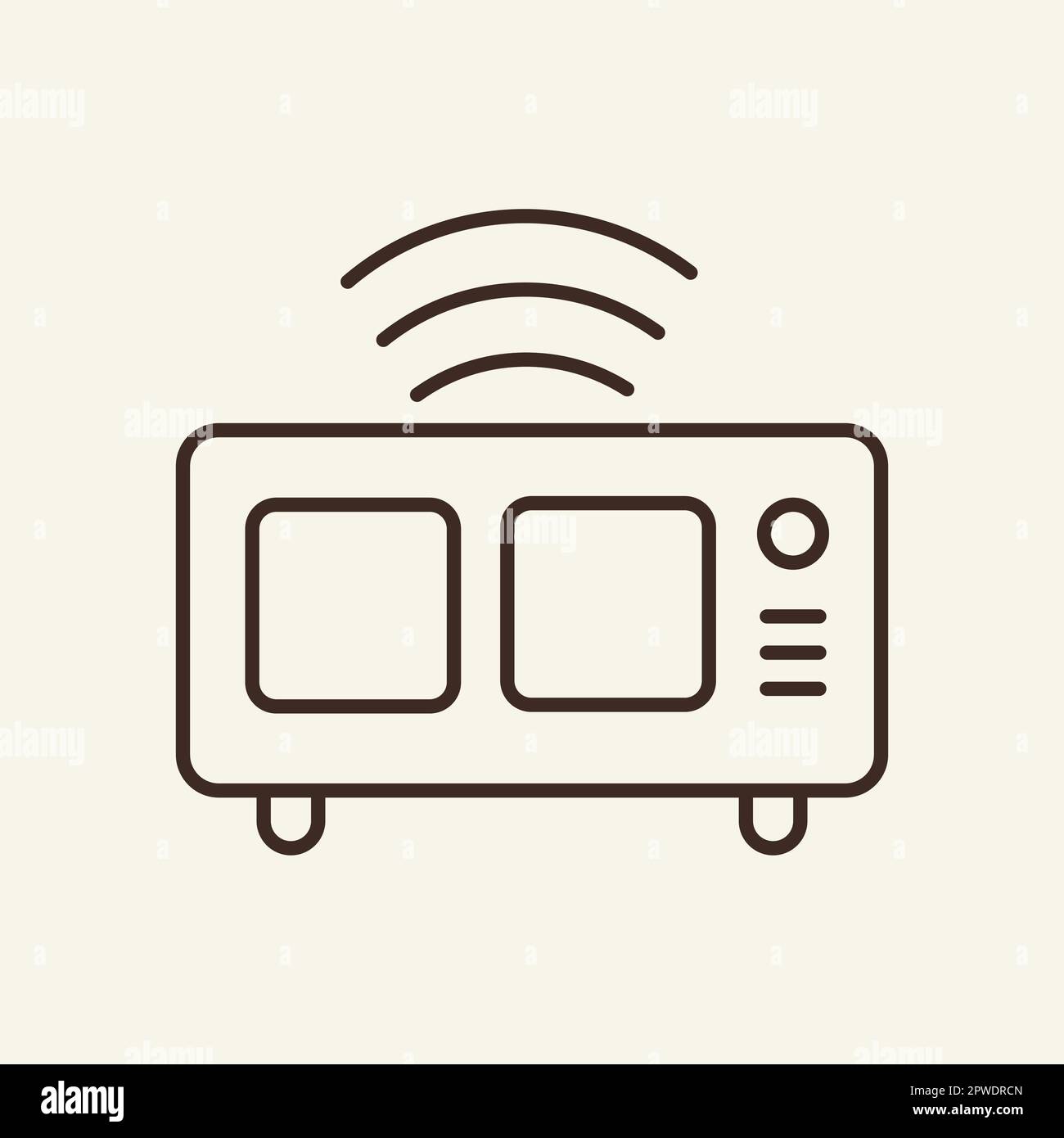 Digital clock line icon Stock Vector Image & Art - Alamy