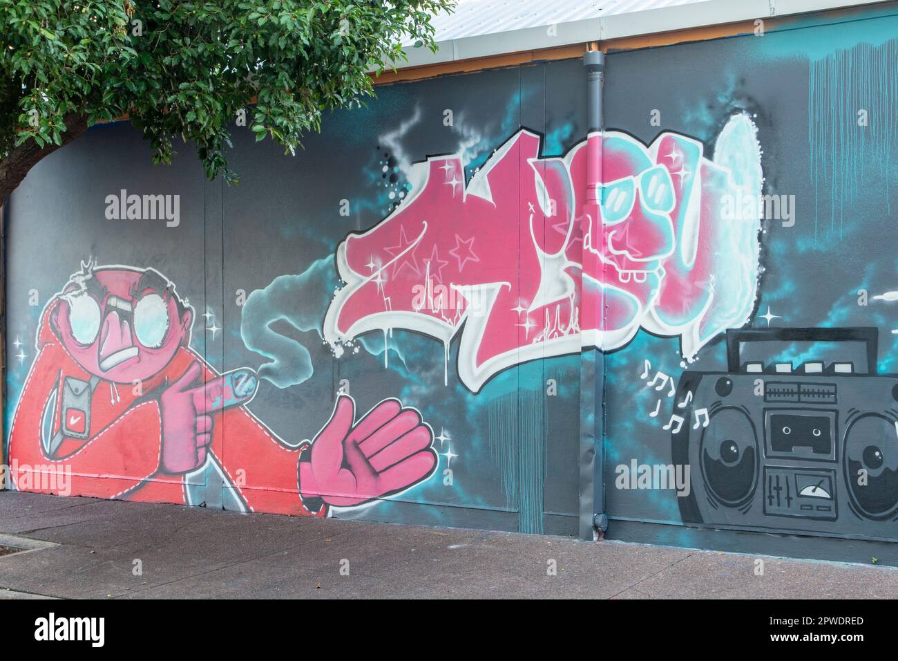 Abstract Character Street Art, Darwin, NT, Australia Stock Photo - Alamy