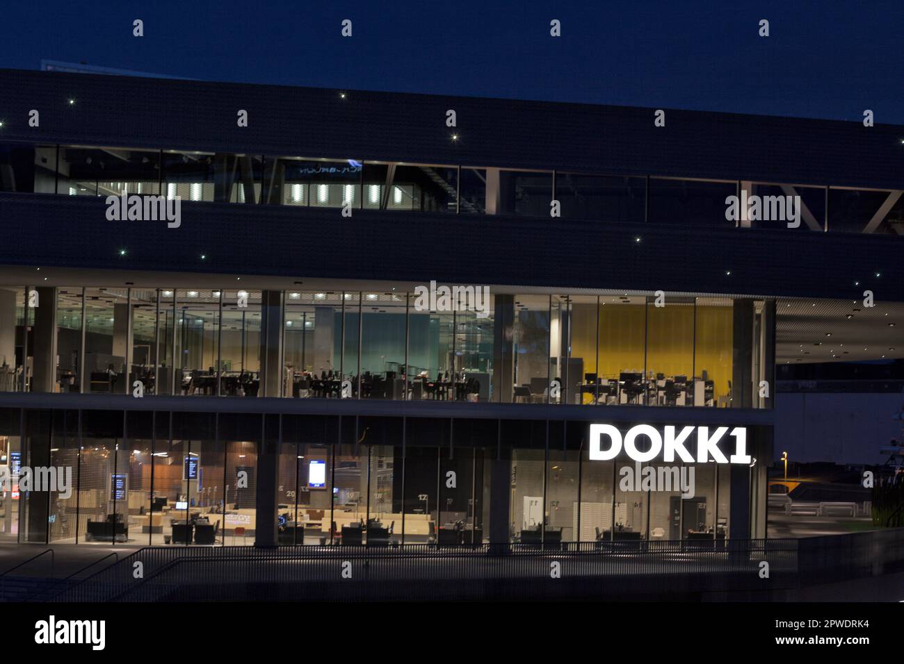 Dokk 1, culture centre, library, cafe, government building in Hack ...