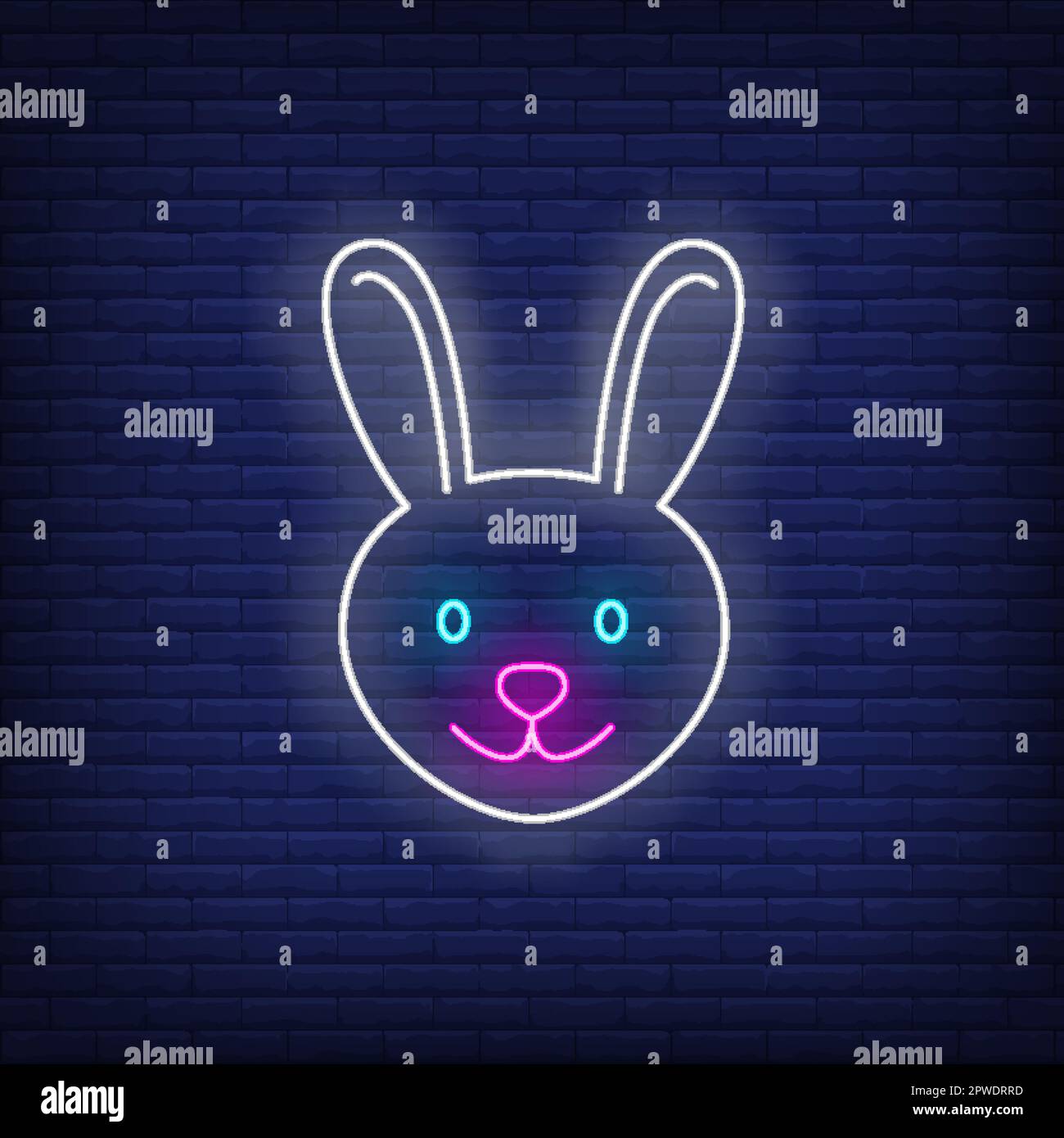 Neon face flyer hi-res stock photography and images - Alamy