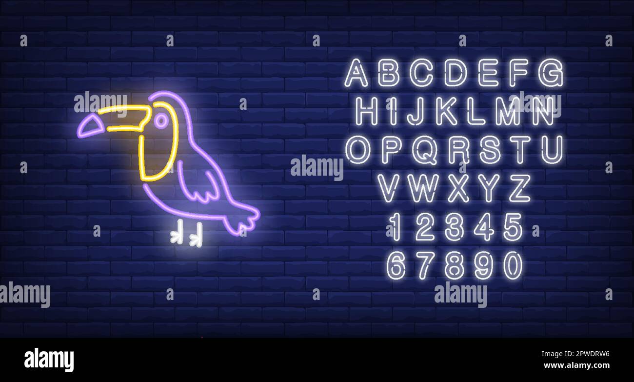 Toucan neon sign Stock Vector Image & Art - Alamy