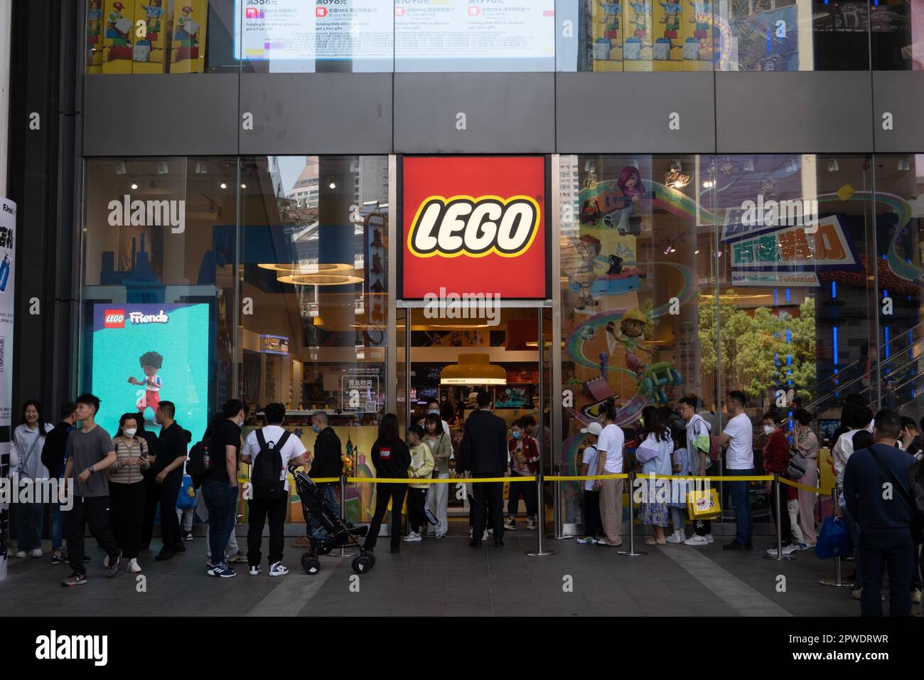 SHANGHAI, CHINA - APRIL 30, 2023 - Customers line up in front of the ...
