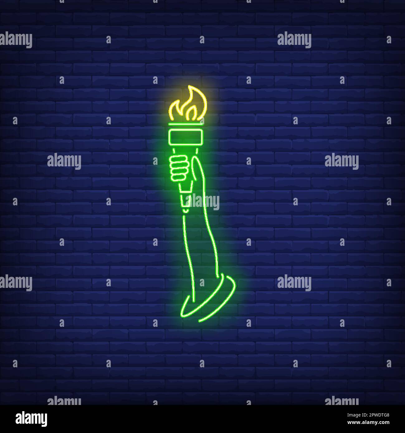 Statue of Liberty arm neon sign Stock Vector Image & Art - Alamy