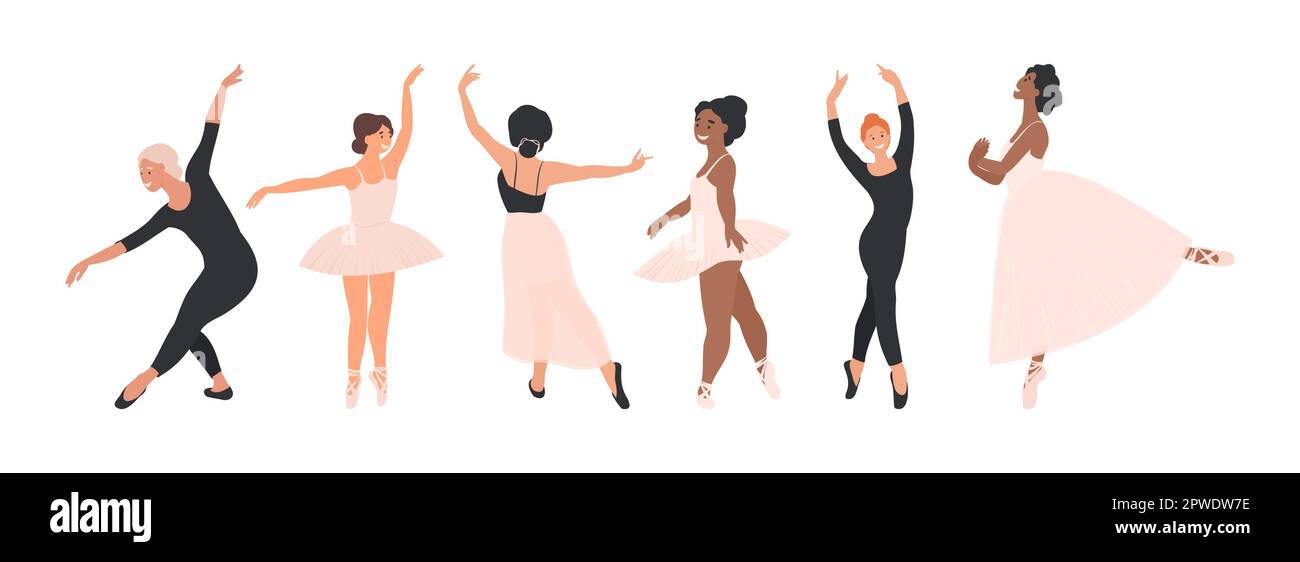 Ballerinas performing Stock Vector Images - Alamy