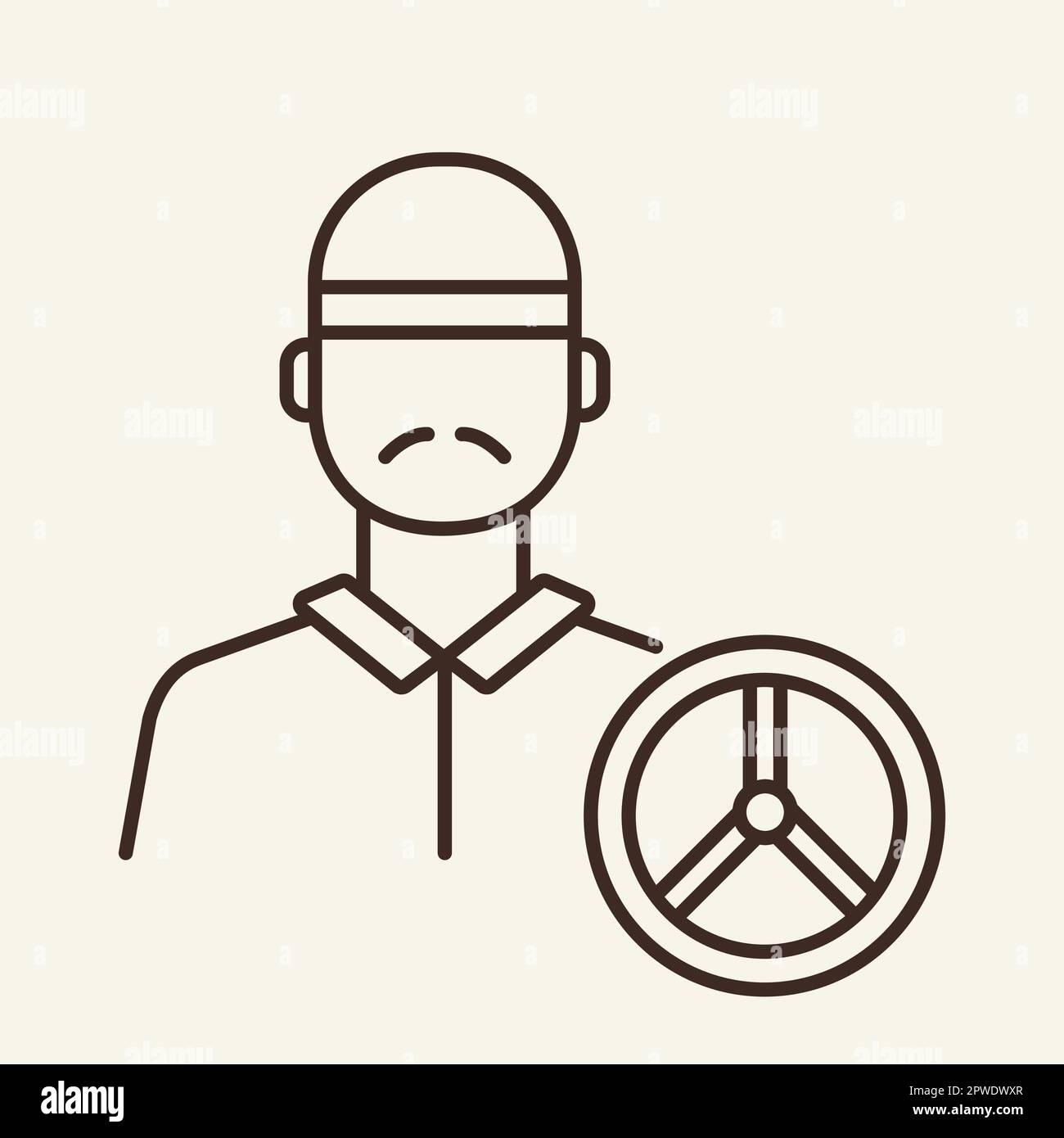 Driver line icon Stock Vector Image & Art - Alamy