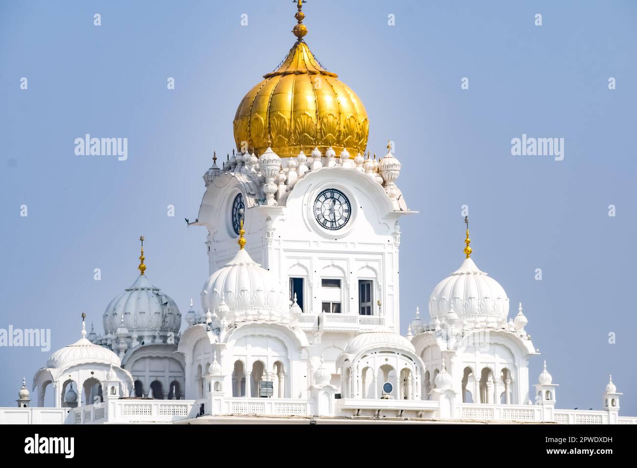 View of details of architecture inside Golden Temple (Harmandir Sahib ...