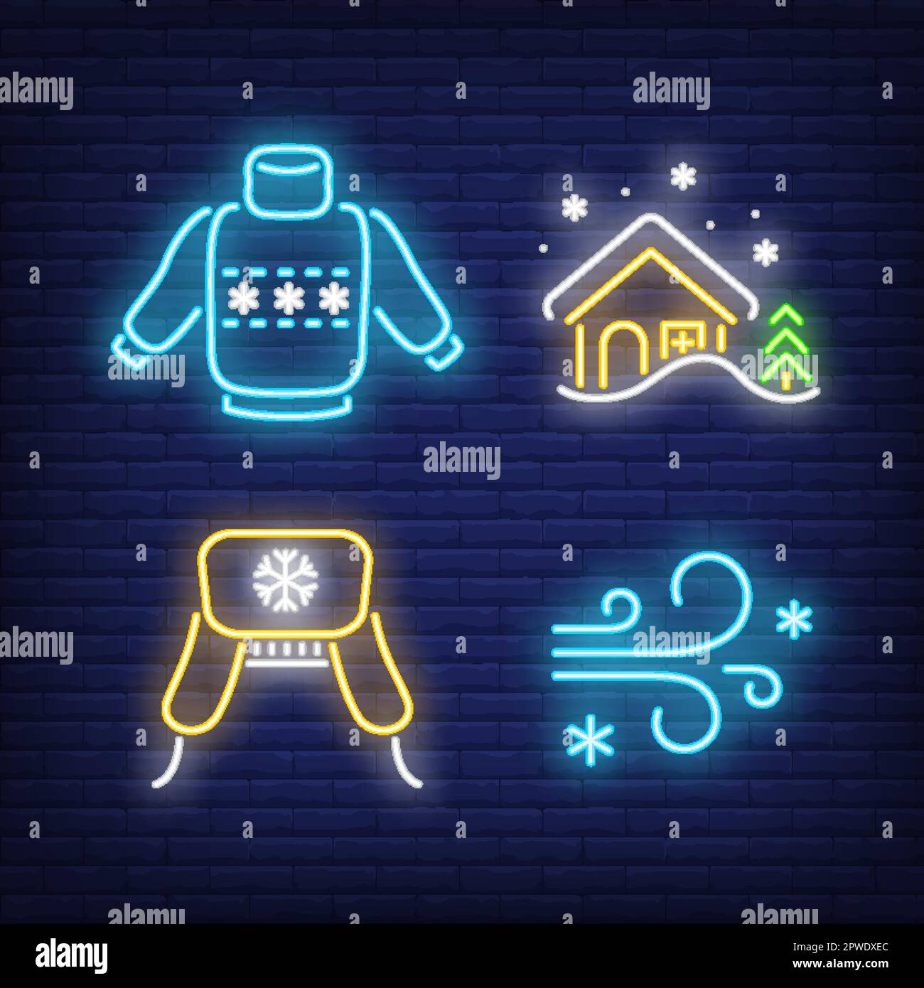 Snow wind wall Stock Vector Images - Alamy