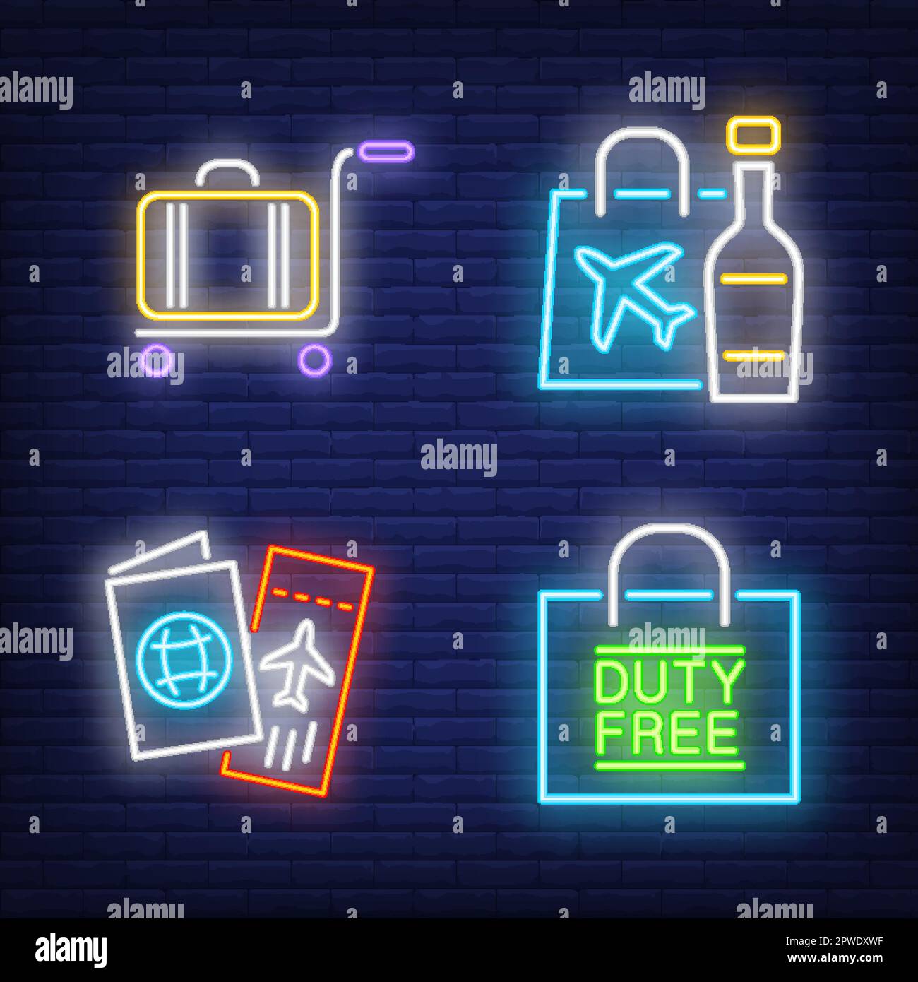 Duty free airport alcohol Stock Vector Images - Alamy