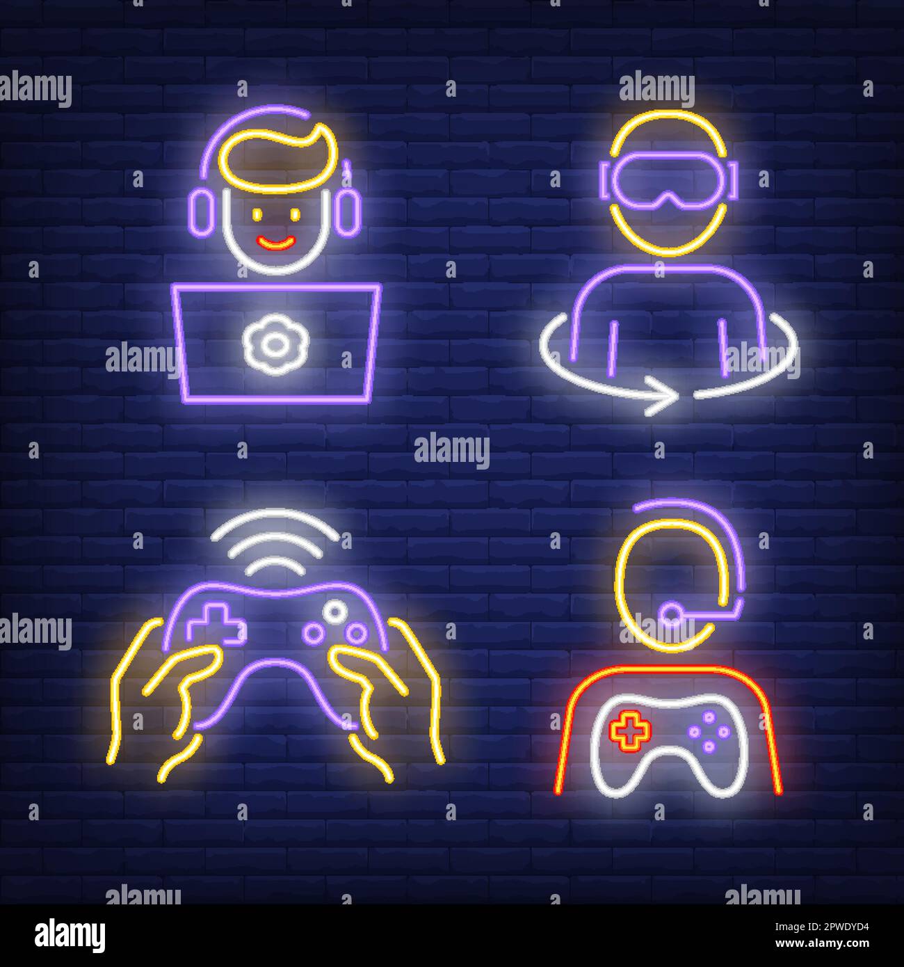 People playing video games Stock Vector Images - Alamy