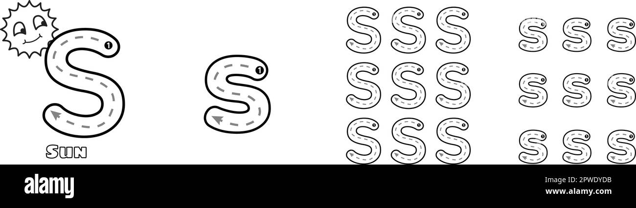 Tracing Letter S