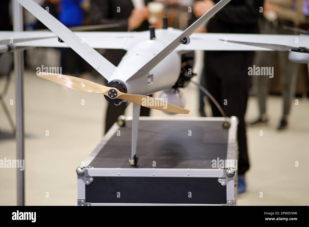 An unmanned military aircraft armed with rocket for the purpose of ...