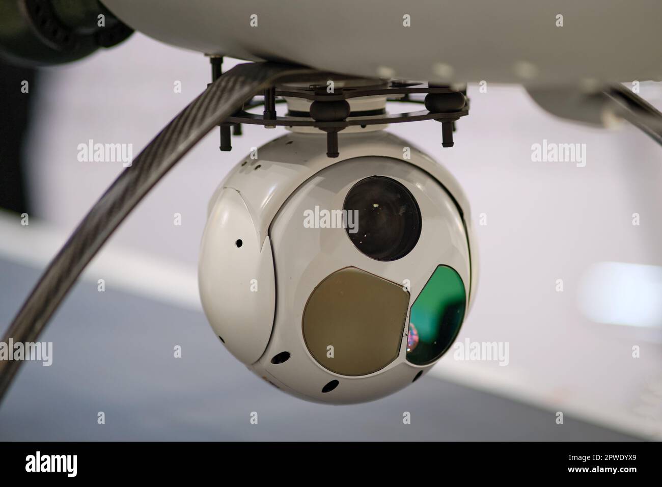 A drone designed to use video surveillance to detect and defeat enemy combatants and military ...