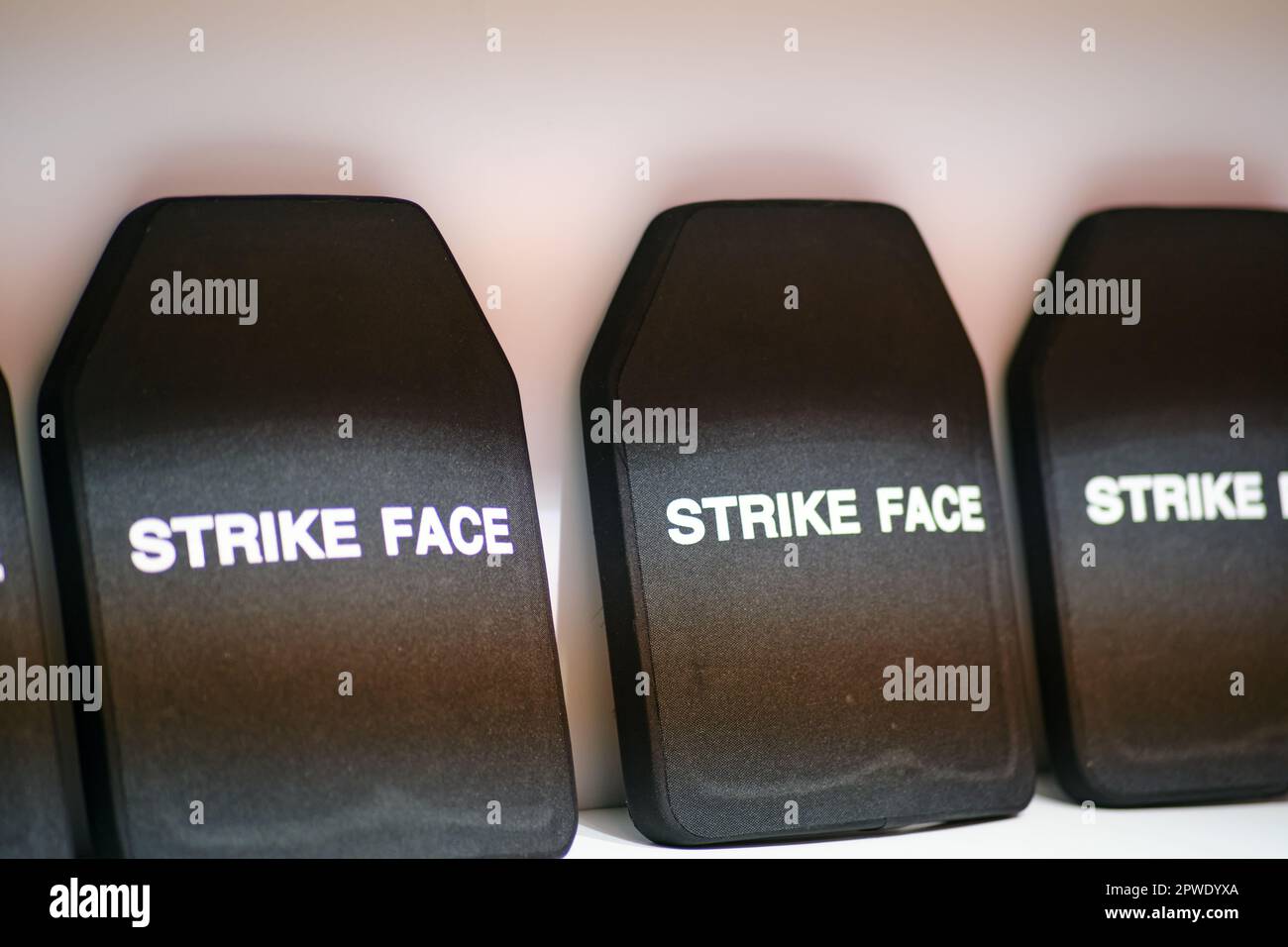 The reinforced plates of a combat vest that provide an extra layer of ...