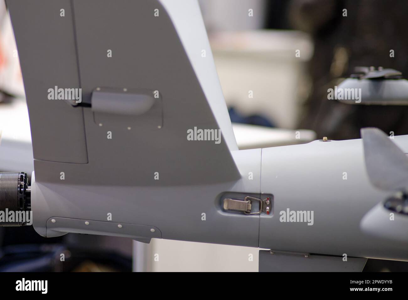 A military unmanned aerial vehicle armed with hand grenades to take out ...