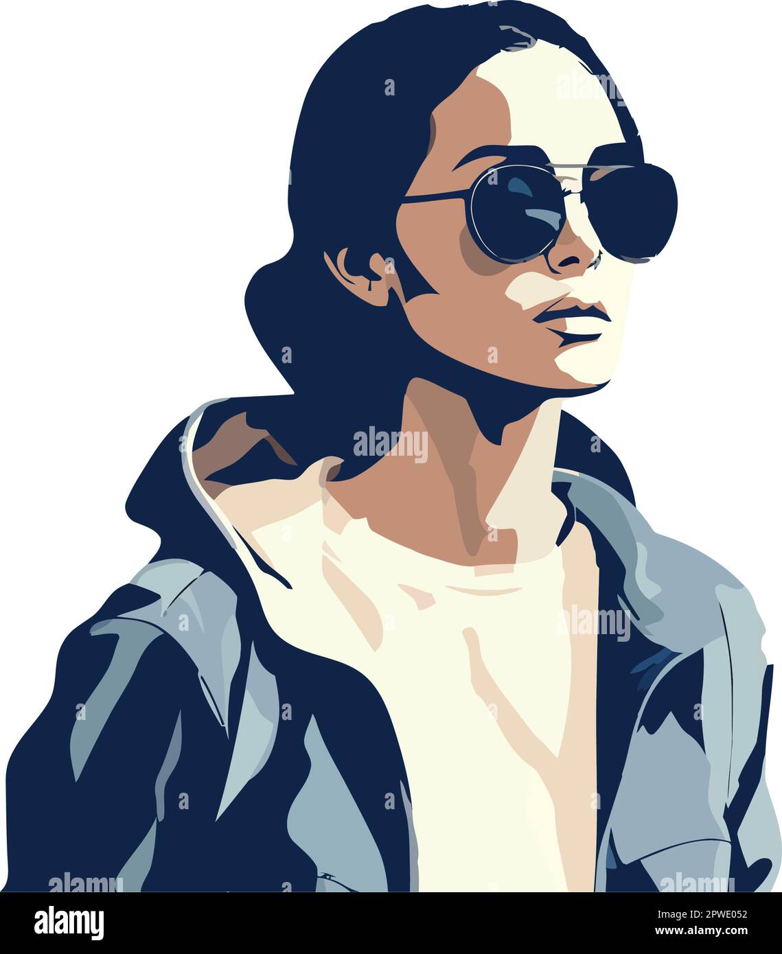 Fashionable women in sunglasses vector Stock Vector Image & Art - Alamy