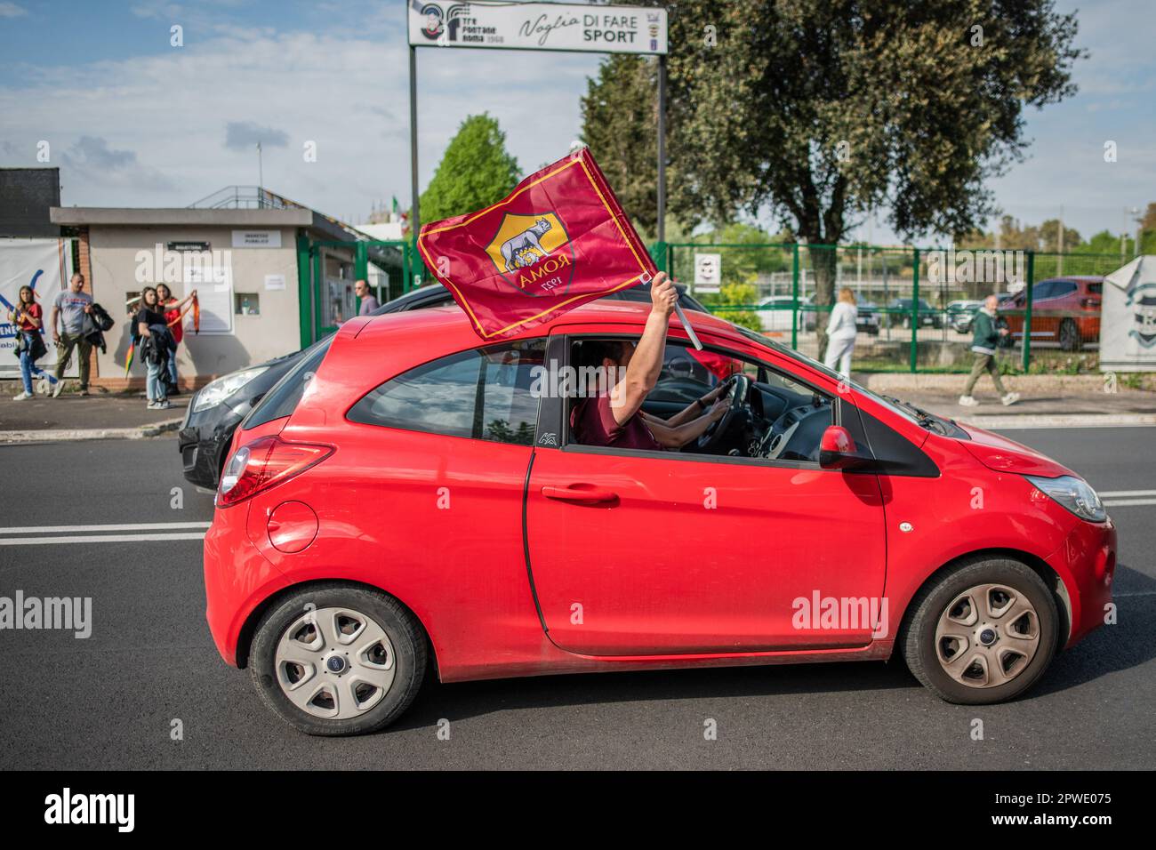 Rome soccer team logo hi-res stock photography and images - Alamy