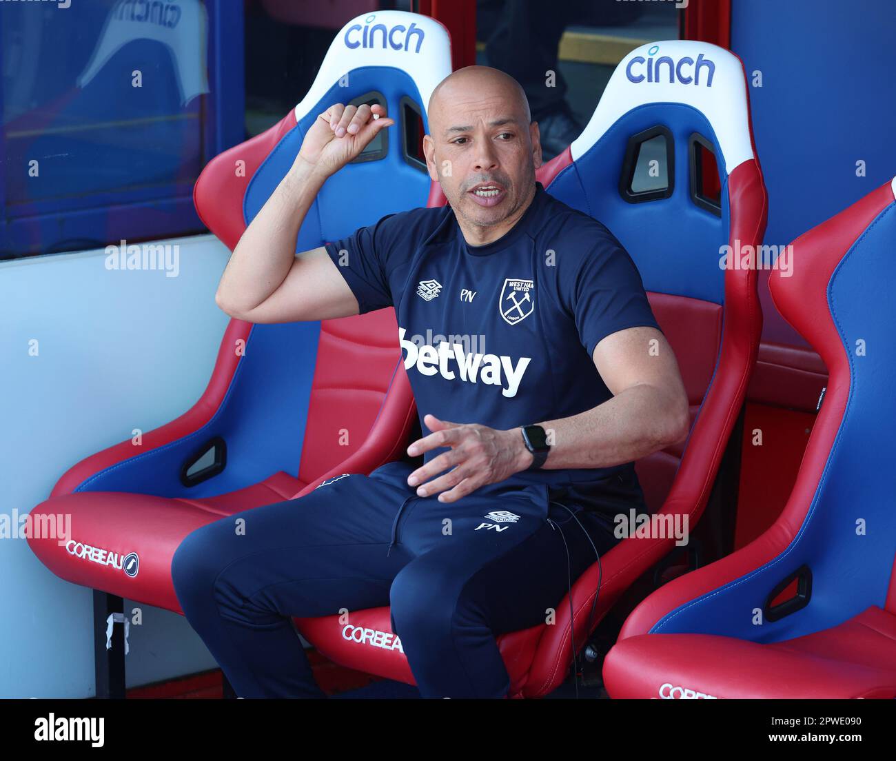 First team coach Paul Nevin during English Premier League soccer match ...
