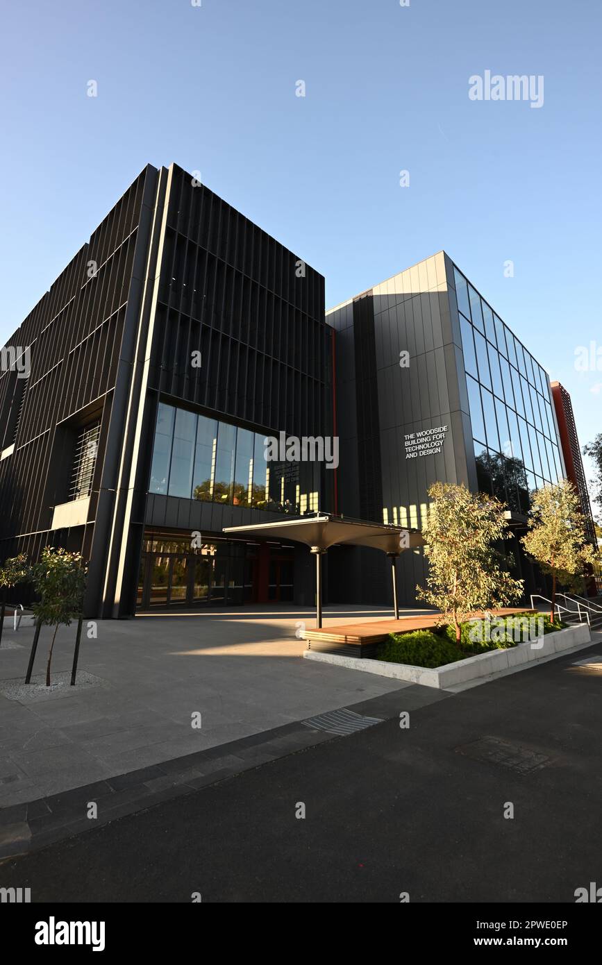 Exterior of the Woodside Building for Technology and Design, located at ...