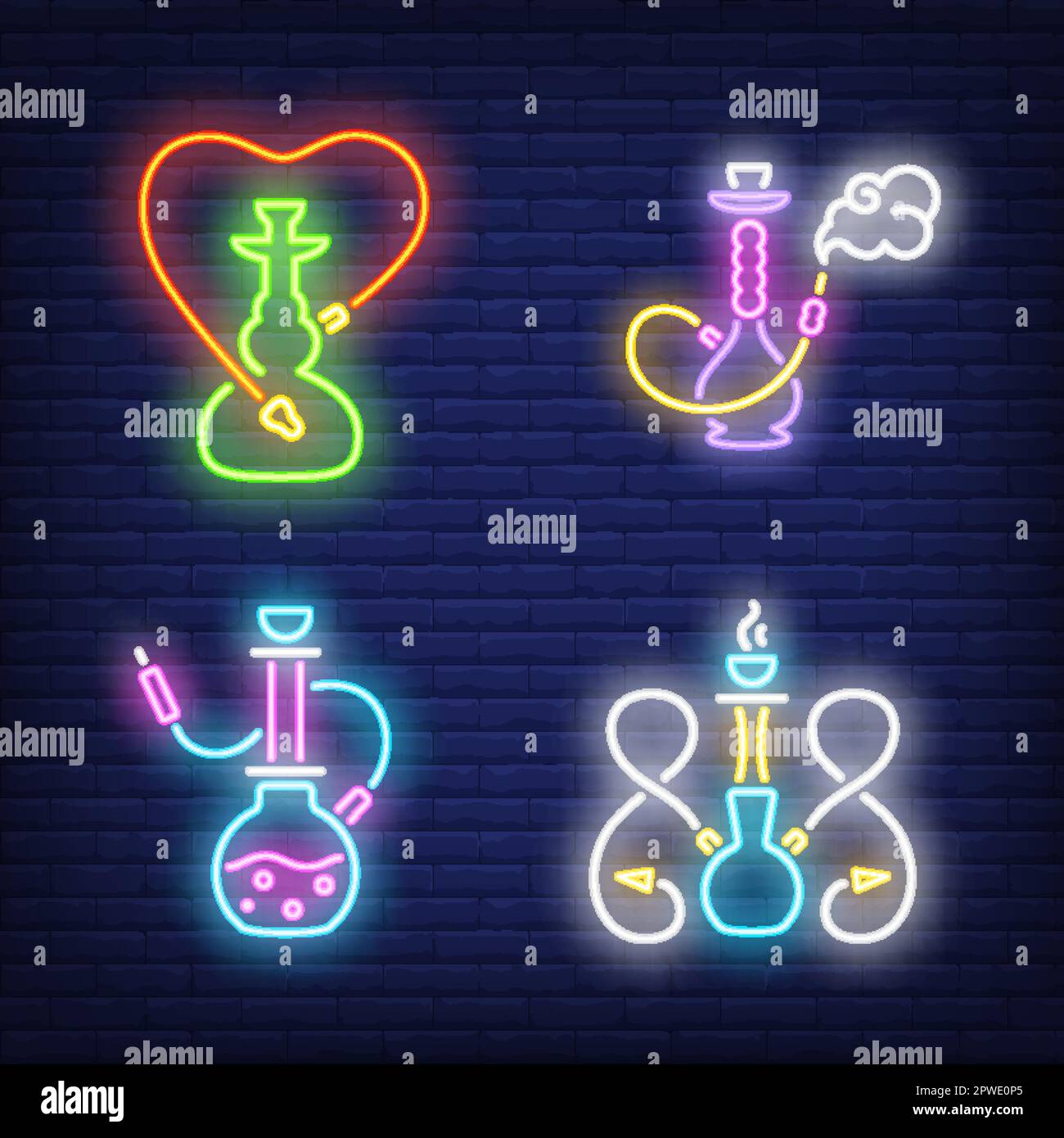 Cafe smoking Stock Vector Images - Alamy