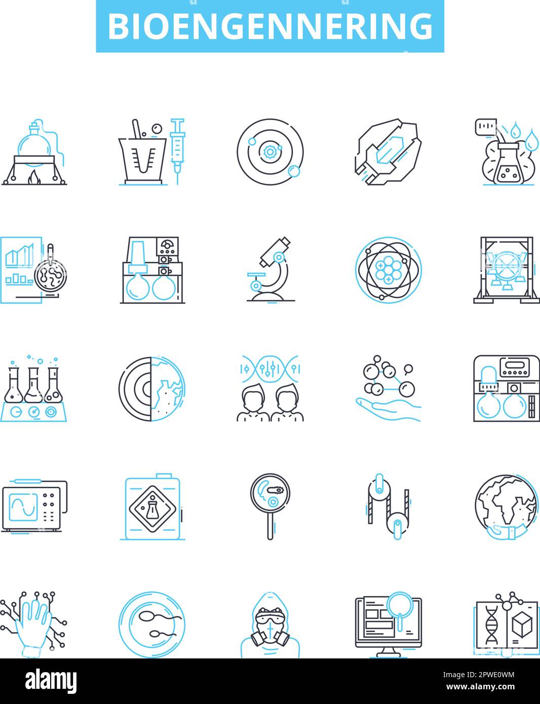 Bioengineering cell bioreactor Stock Vector Images - Alamy