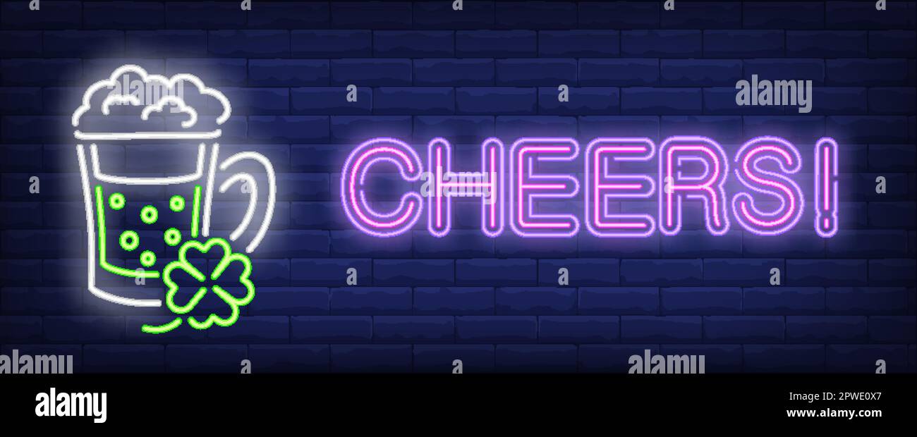 Shamrock bar sign Stock Vector Images - Alamy