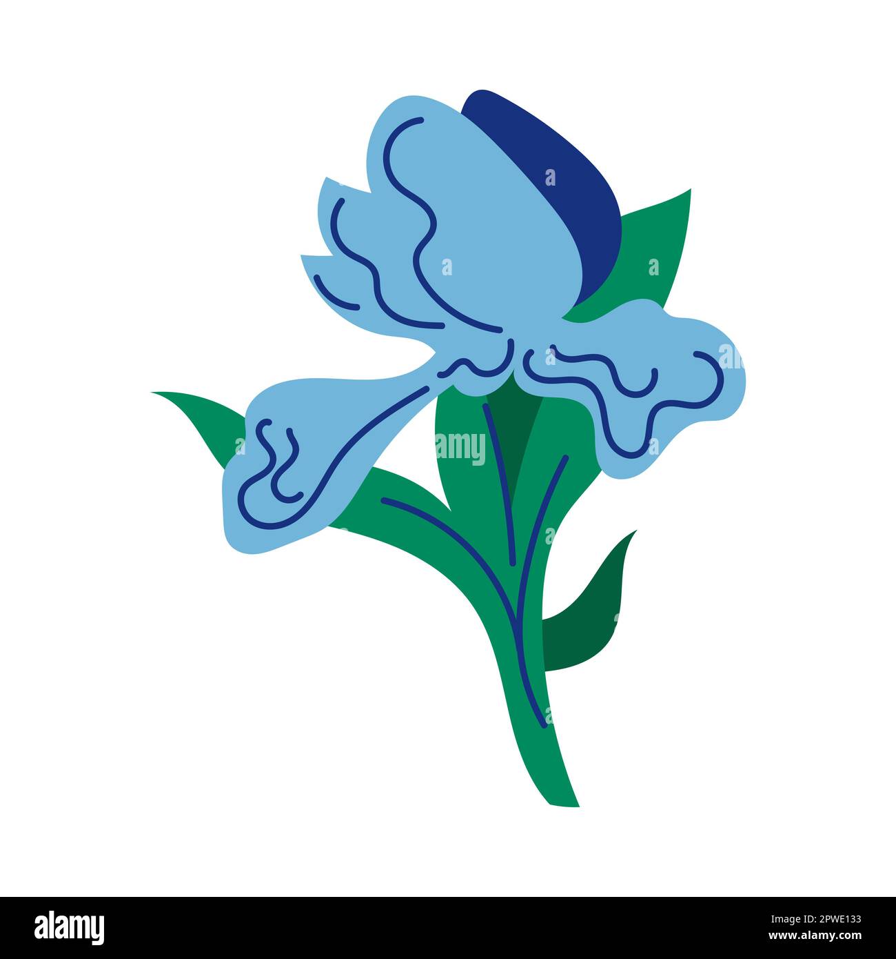 Dark flower painting Cut Out Stock Images & Pictures - Alamy