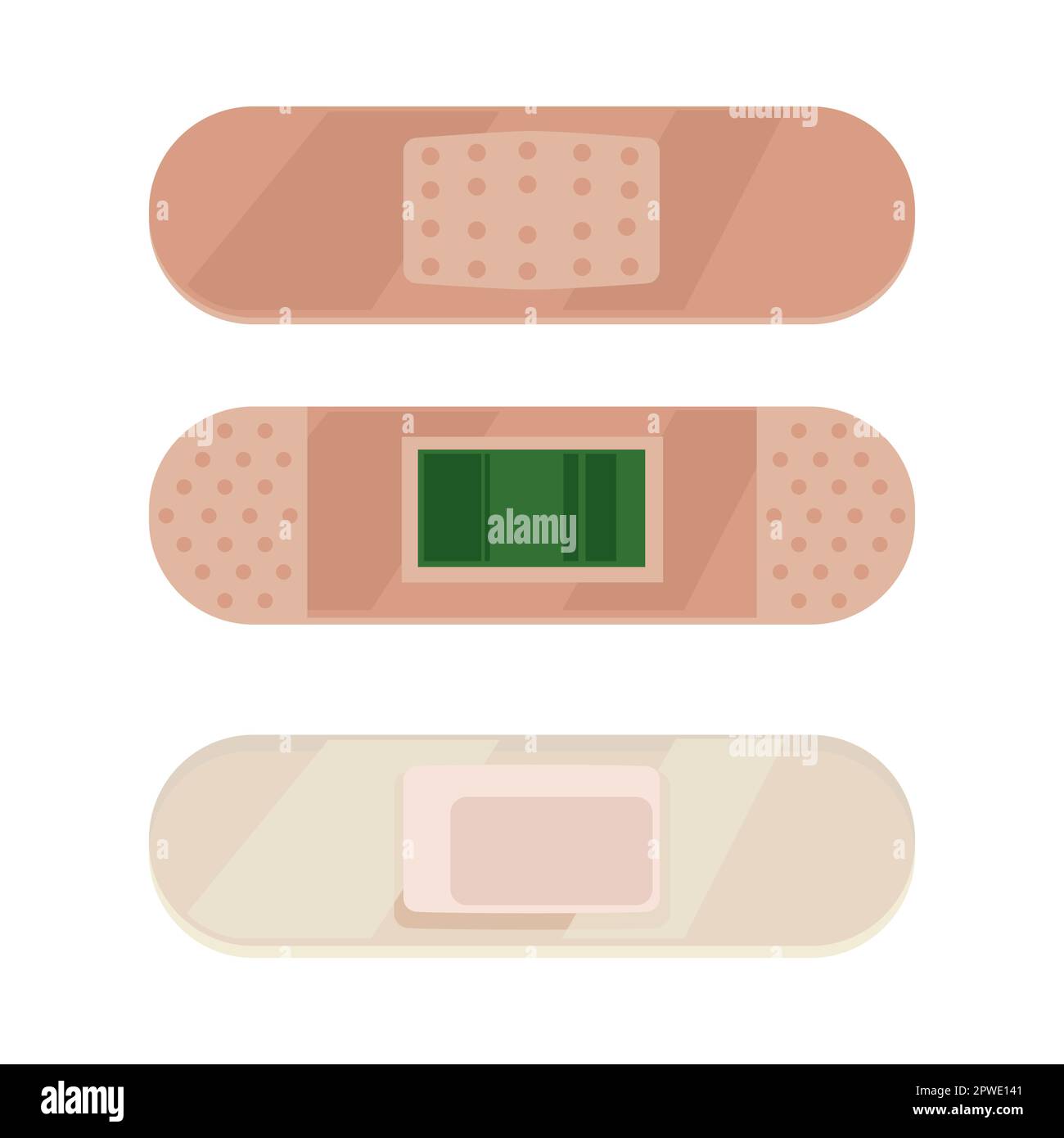 Medical band plasters cartoon illustration Stock Vector Image & Art - Alamy