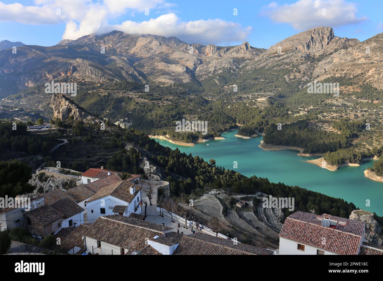El Castell de Guadalest Stock Photo - Alamy