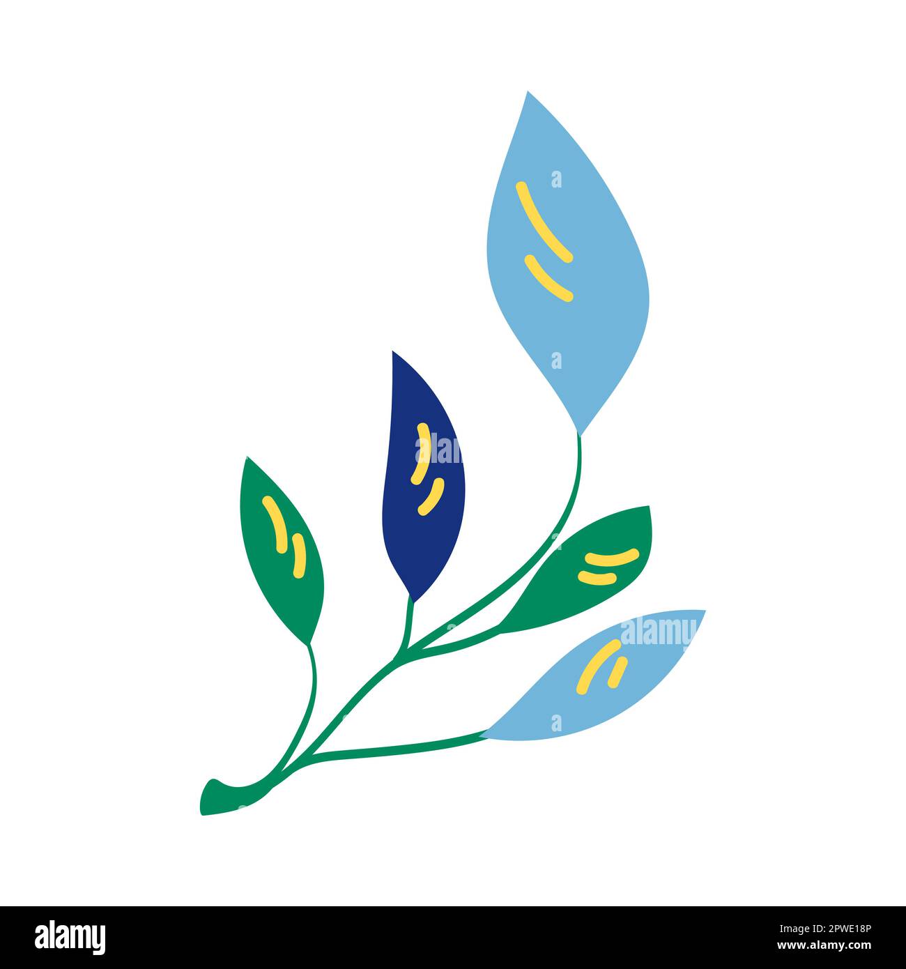 Green leaves color dark Stock Vector Images - Alamy