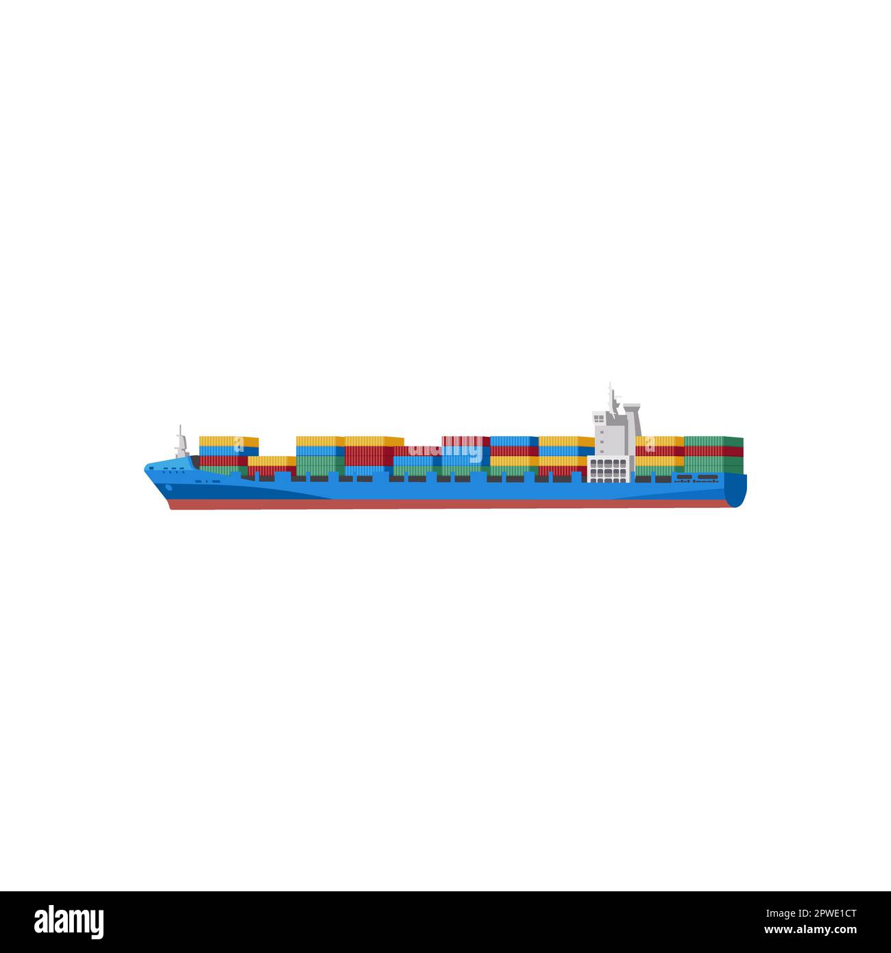 Large shipping containers Stock Vector Images - Alamy