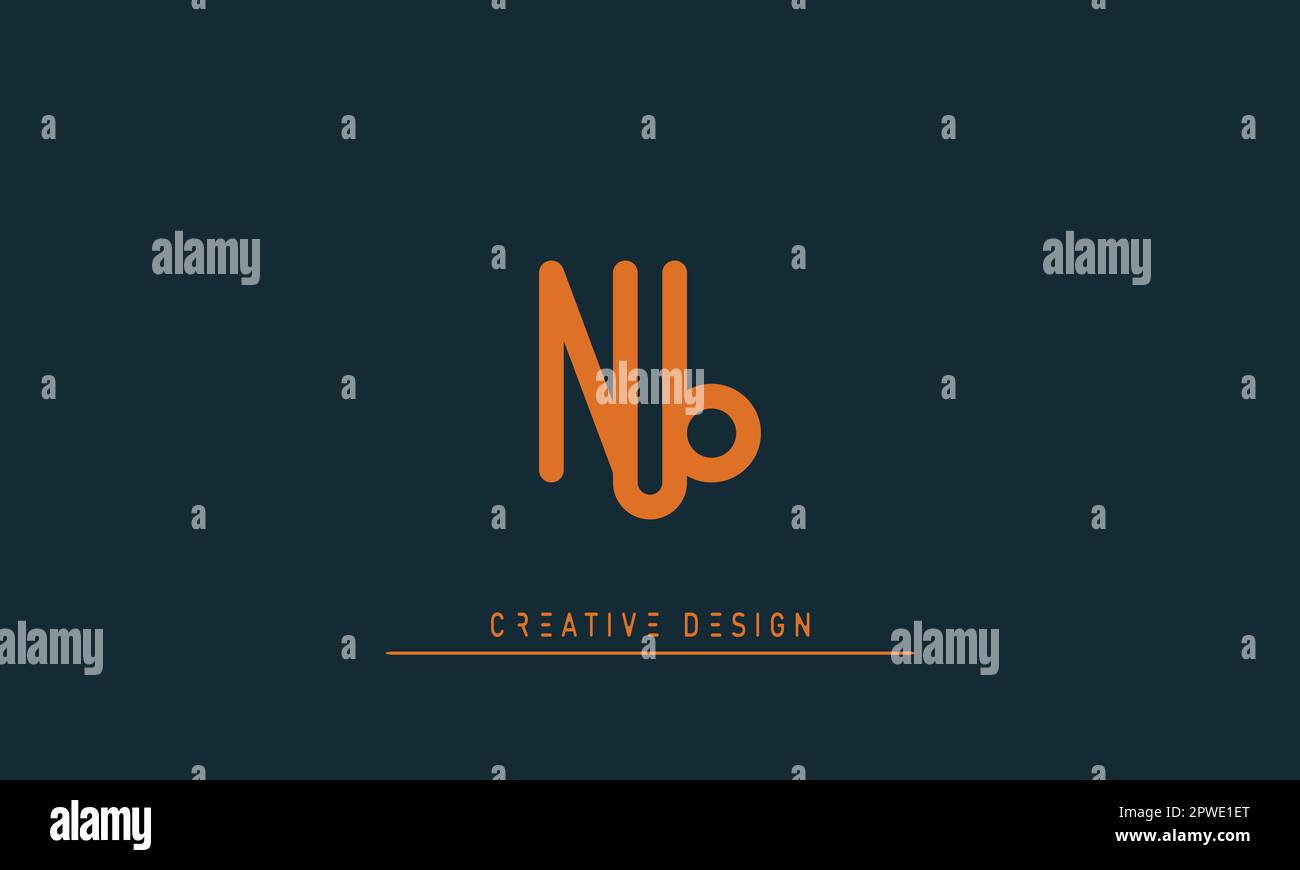 Alphabet letters Modern Creative logo NB , BN Stock Vector Image & Art ...