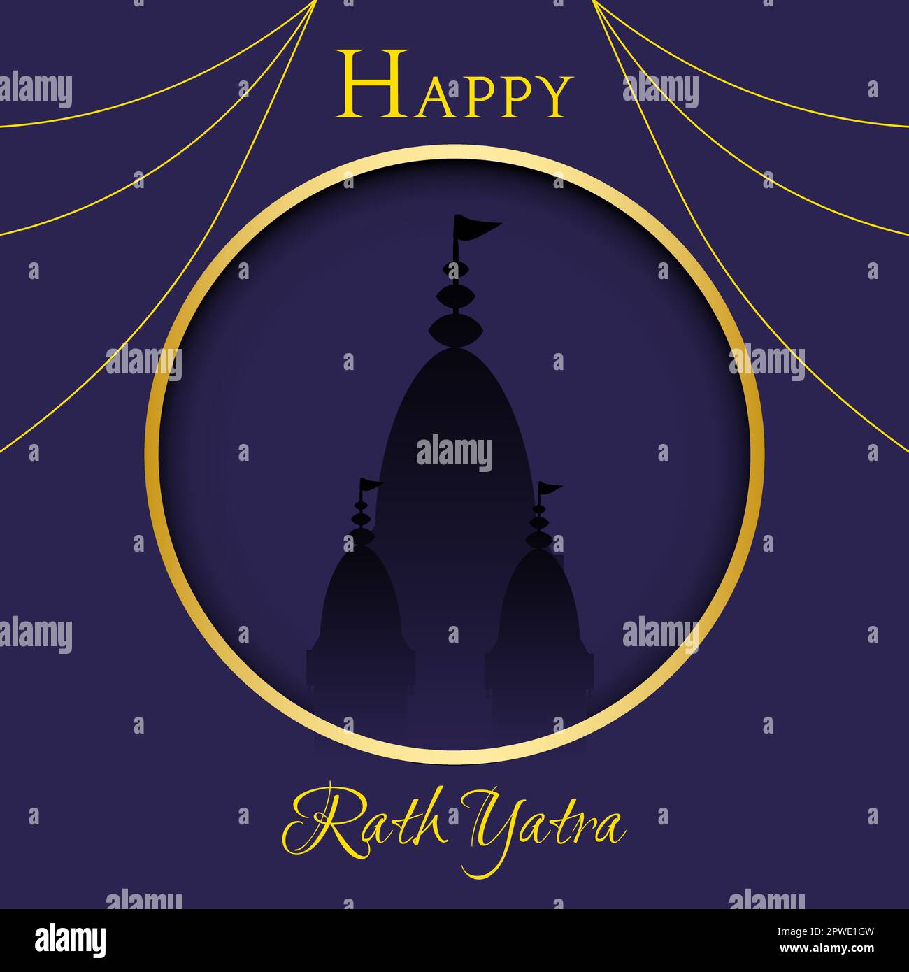 Vector Illustration of Ratha Yatra of Lord Jagannath, Balabhadra and ...